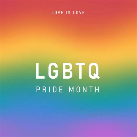 Pride Month Banner Greeting Card Poster Cover Lgbt Colorful