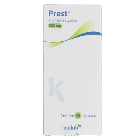 Prest 500mg Com 30 Comprimidos Drogaleste