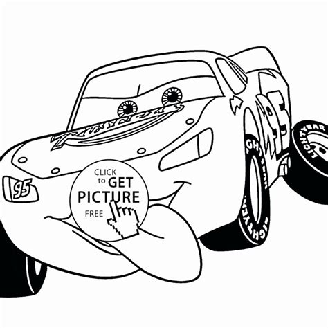 Lightning Mcqueen Coloring Page Free Printable