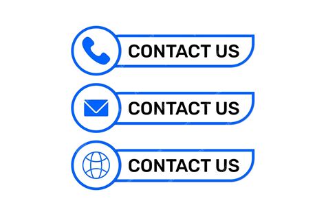Premium Vector Contact Us Buttons Vector Element