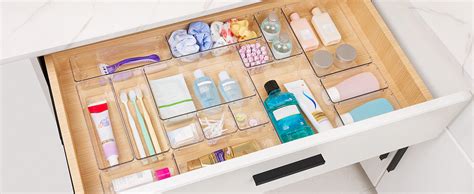 Vtopmart 28 Pcs Clear Plastic Drawer Organizers Set 4 Size