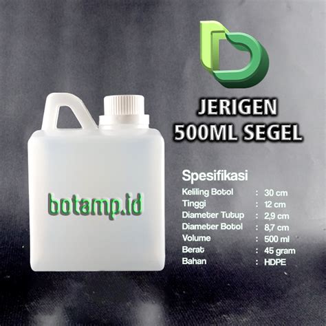 Jerigen Madu 500ml Segel Botamp Id