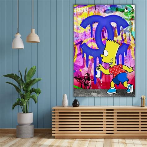 Bart Simpson Canvas Wall Art Exquisite Fashion Inspiration