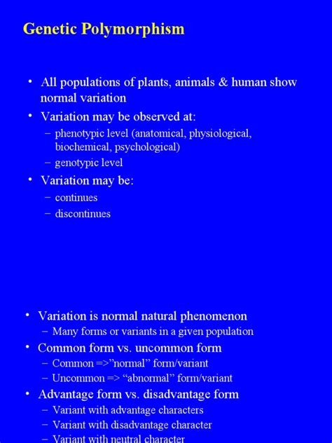 Biomol Genetic Polymorphism Dr Septelia Pdf Genetic Variation