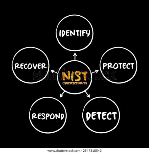 Nist Cybersecurity Framework Set Standards Guidelines Stock Vector