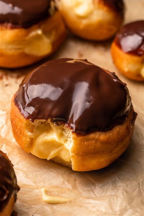 Boston Cream Doughnuts Baker By Nature Homemade Donuts Recipe