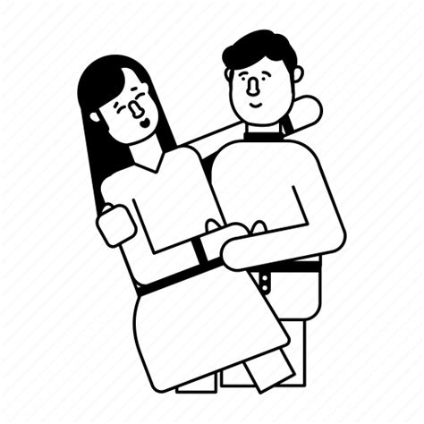 Spouse Lovely Couple Couple Romance Warm Cuddle Love Cuddle Icon