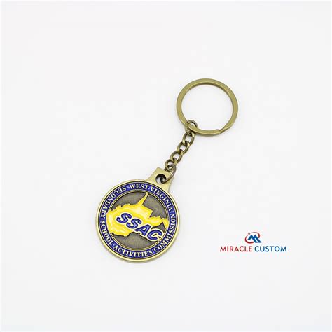 Custom Soft Enamel Metal Keychains Miracle Custom