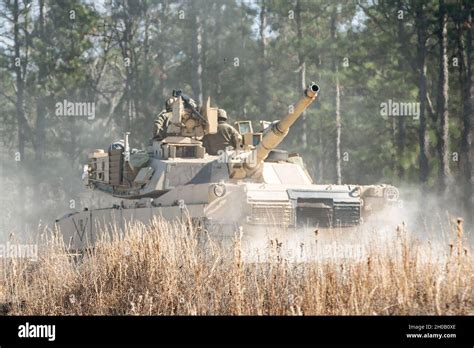 A Tank Crew Inside Of An M1 Abrams Assigned To The 1st Battalion 115th Infantry Regiment