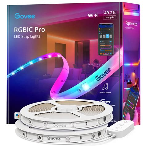 Brandclub Govee 492ft Wi Fi Rgbic Led Strip Light For Bedroom