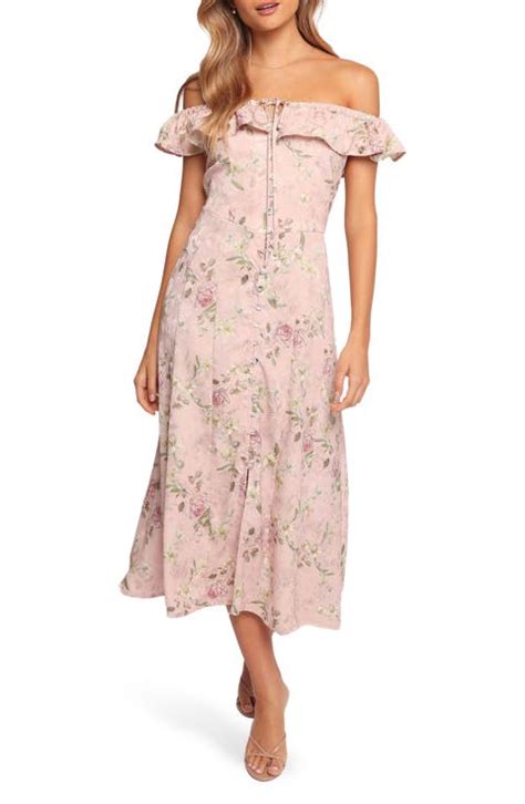 Womens Off The Shoulder Midi Dresses Nordstrom