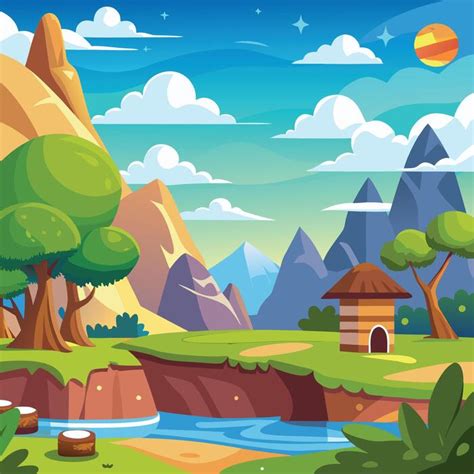 Cartoon Valley Vector Art Icons And Graphics For Free Download
