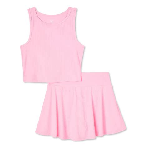 Athletic Works Girls Skort 2 Piece Set Sizes Xs Xl Walmartca