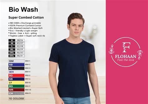 Plain Cotton Flohaan Bio Wash T Shirt At Rs 150 In Bengaluru Id