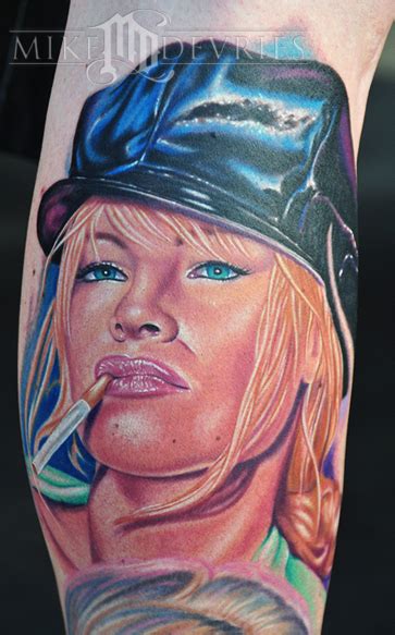Pam Anderson Tattoo By Mike Devries Tattoonow