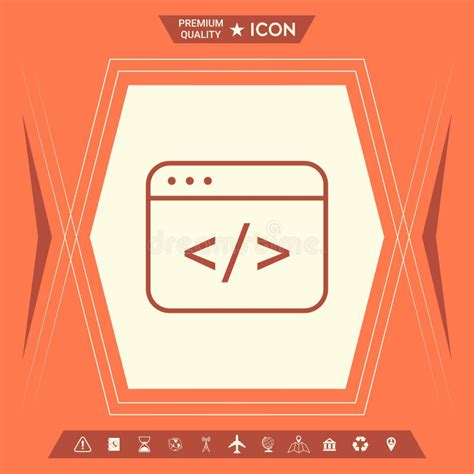 Code Editor Icon Stock Vector Illustration Of Code 124820886