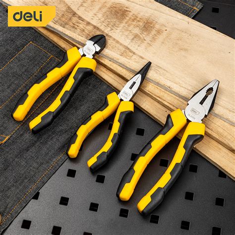 Deli 범용 와이어 커터 대각선 펜치 크림핑 펜치 바늘 코 펜치 다기능 하드웨어 수공구 전기기사 Aliexpress