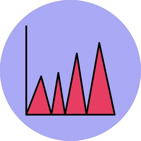 Graph Line Filled Multicolour Circle Icon 37777524 Vector Art At Vecteezy