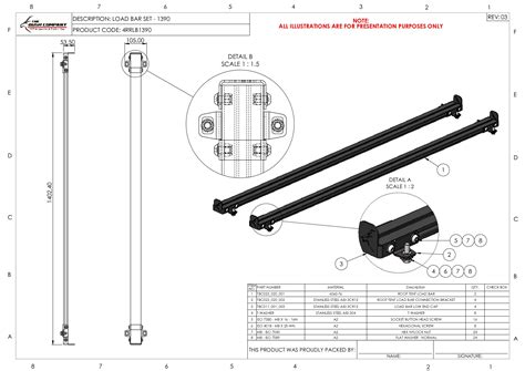 Universal Load Bar Set 1390 Bushco South Africa