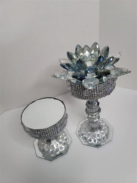 Round Glam Riser Or Display Stand Set Etsy
