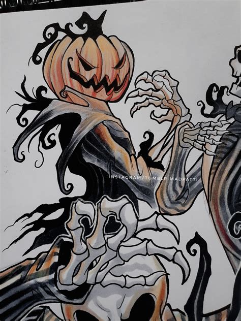 Jack Skellington Pumpkin King Tattoo