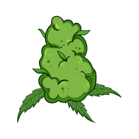 Terpenes Weed Bud Cartoon Illustration 58397599 Vector Art At Vecteezy