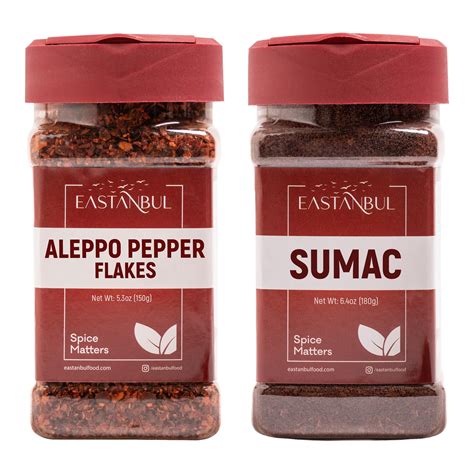 Aleppo Pepper And Sumac Oka4 Aleppo Pepper Flakes 53oz Sumac Spice 6
