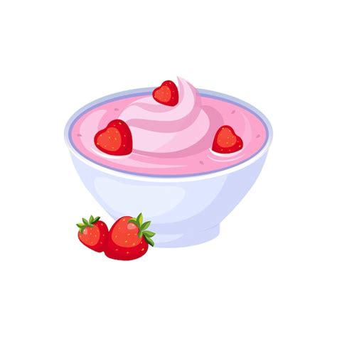 Strawberry Yogurt Clipart At Chris Negrete Blog