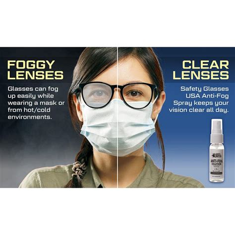 Safety Glasses Usa Defogit Anti Fog Spray Kit For Glasses