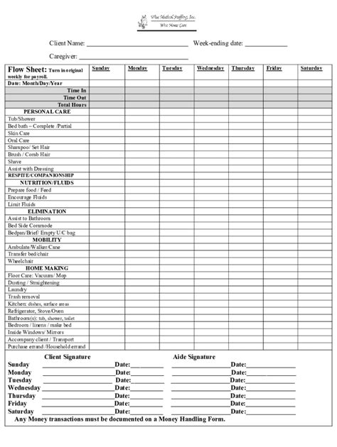 Fillable Online Hha Flow Sheet 002 Fax Email Print Pdffiller
