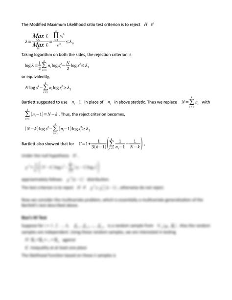 SOLUTION Testing Equality Of Covariance Matrices Multivariate Analysis Studypool