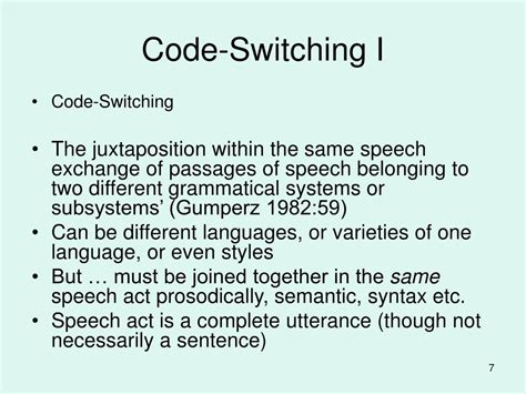 Ppt Bilingualism And Code Switching Powerpoint Presentation Free Download Id 216418