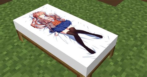 Monika Bed 189 Minecraft Texture Pack