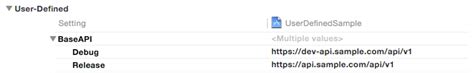 Ios User Definedを利用しdebugとreleaseで定義を分ける Developersio