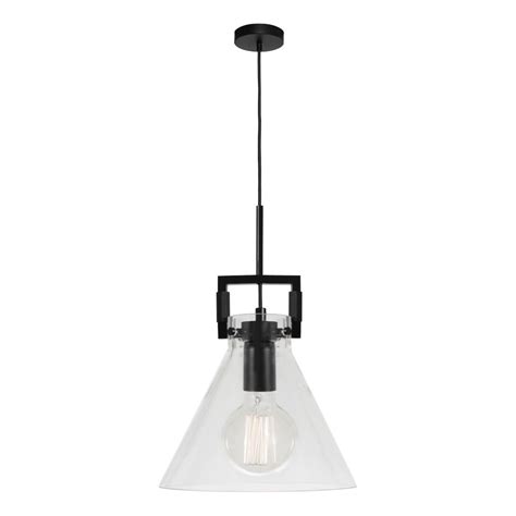 Pierre 1 Light Pendant Black Pier1pblk