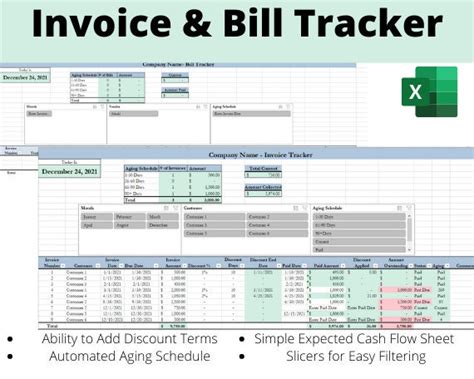 Excel Bill Tracker Template