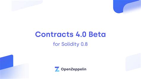 Openzeppelin Contracts 40 Beta Announcements Openzeppelin Forum