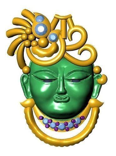 Shreenath Jee Pendent 3d Model Cgtrader