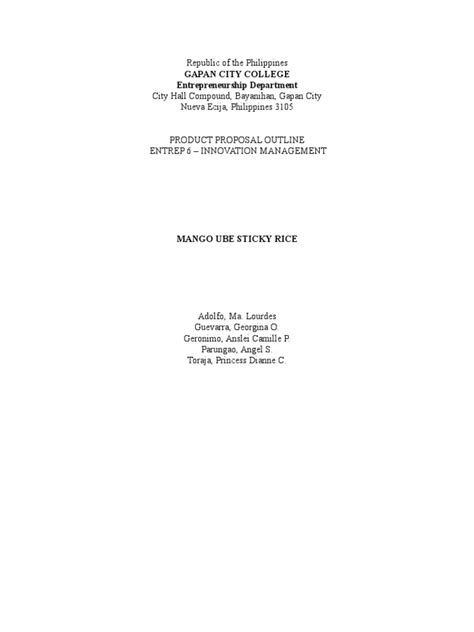 Proposal Pdf Rice Nutrition