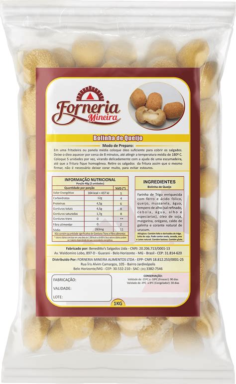 Mini Bolinha De Queijo Forneria Mineira