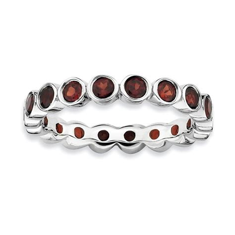 Stackable Expressions Sterling Silver Garnet Ring Garnet Ring Silver