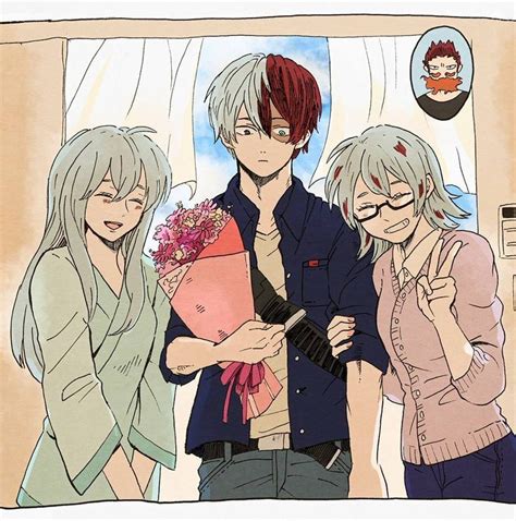 Shouto Todoroki And His Sister And Mother Mha Boku No Hero Academia My Hero Academia My