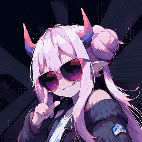 Pink Haired Girl Wearing Sunglasses By Tuwalg On Deviantart