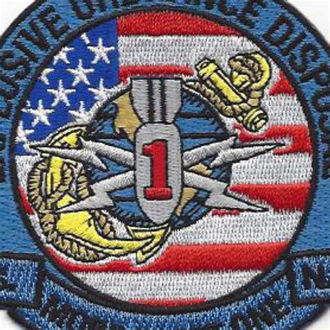 Eod Explosive Ordnance Disposal Mobile Unit One Patch Specialty Patches Navy Patches