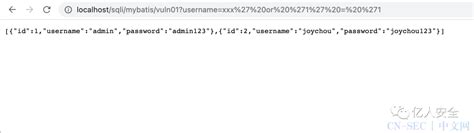 Java代码审计 Sql注入 Cn Sec 中文网 Java代码审计 Sql注入 Cn Sec 中文网