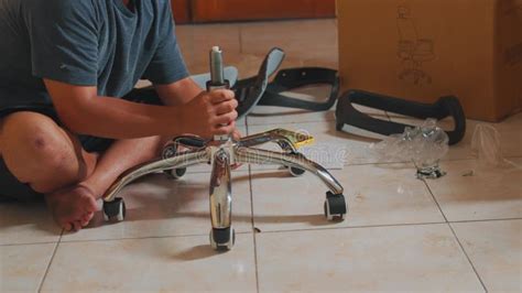 Assembling A Chair Diy Home Project Stock Footage Video Of Assembly