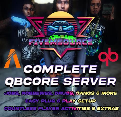 Full Complete Qbcore Server Fivem Ready High Quality Plug Play EZ Install No Pixel