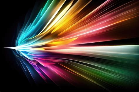Premium Ai Image Abstract Colorful Speed Background With Lines In Shape Of Track Turn