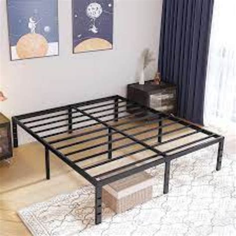 Firm Deluxe Raised Metal Platform Frame Aptdeco