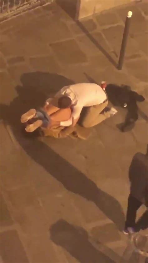 Guy Is Caught Eating Pussy In The Open Middle Of Night